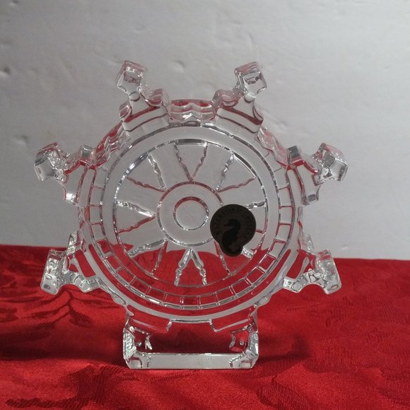 Waterford Crystal | Accents | Waterford Crystal Ships Wheel Paperweight ...